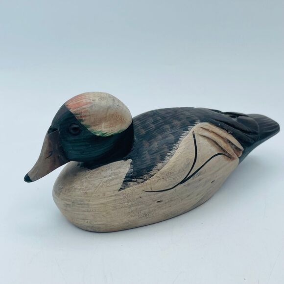 Handmade | Accents | Male Bufflehead Hand Carved Signed Mini Wood Decoy ...